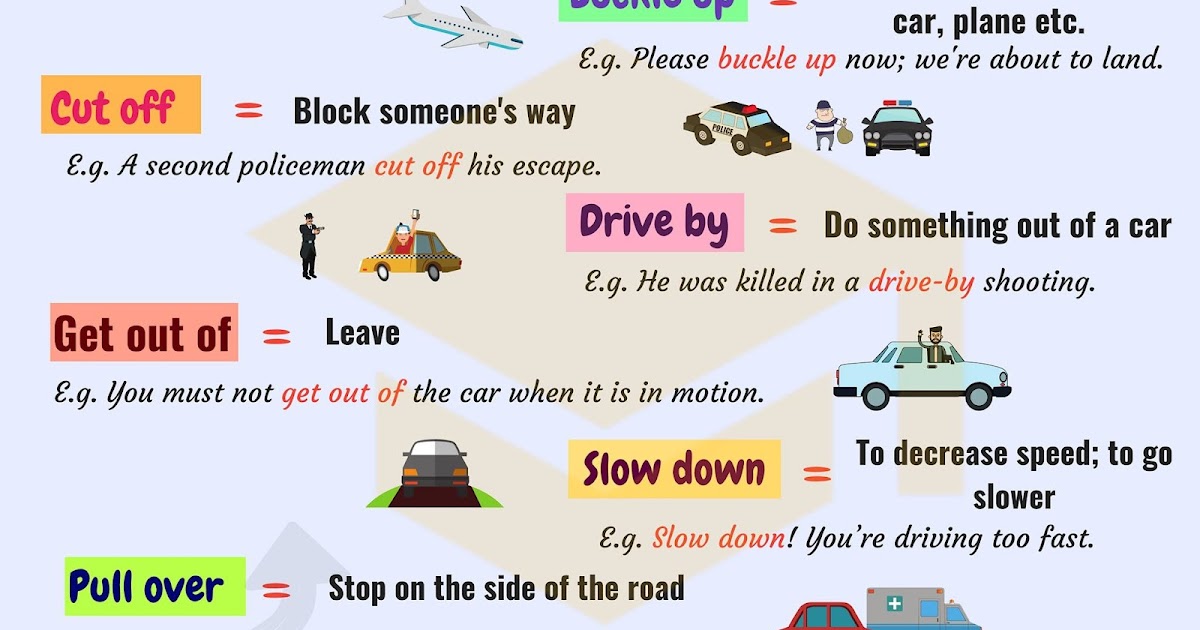 Click on: PHRASAL VERBS: DRIVING