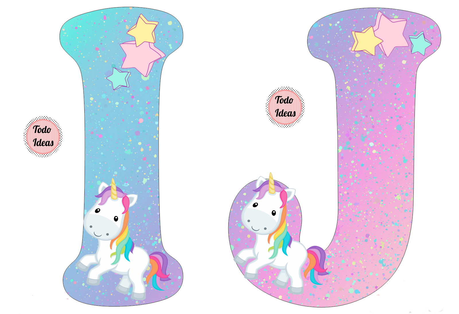 BLOG TODO IDEAS Y MAMI ES DIVERTIDA: ABECEDARIO UNICORNIO