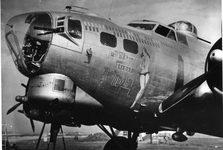 Just A Car Guy: Little Miss Mischief survived a LOT of flak damage ...