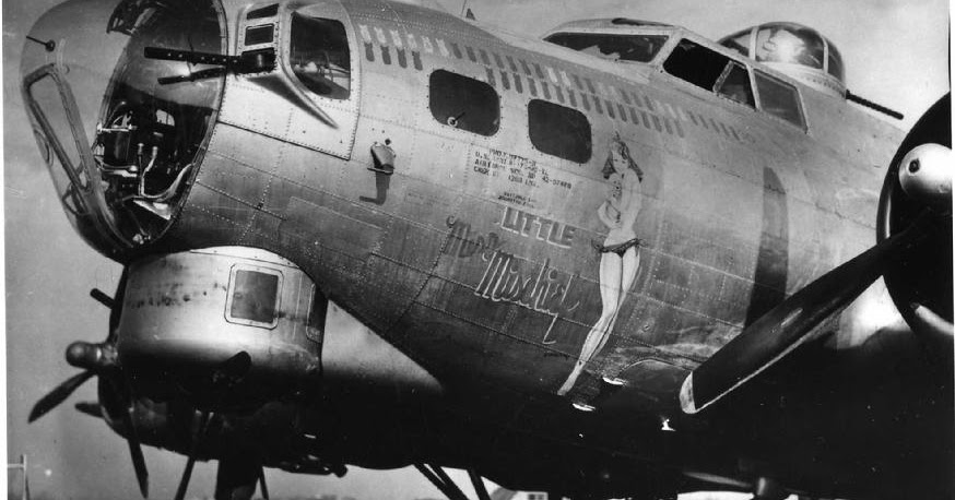 Just A Car Guy: Little Miss Mischief survived a LOT of flak damage ...