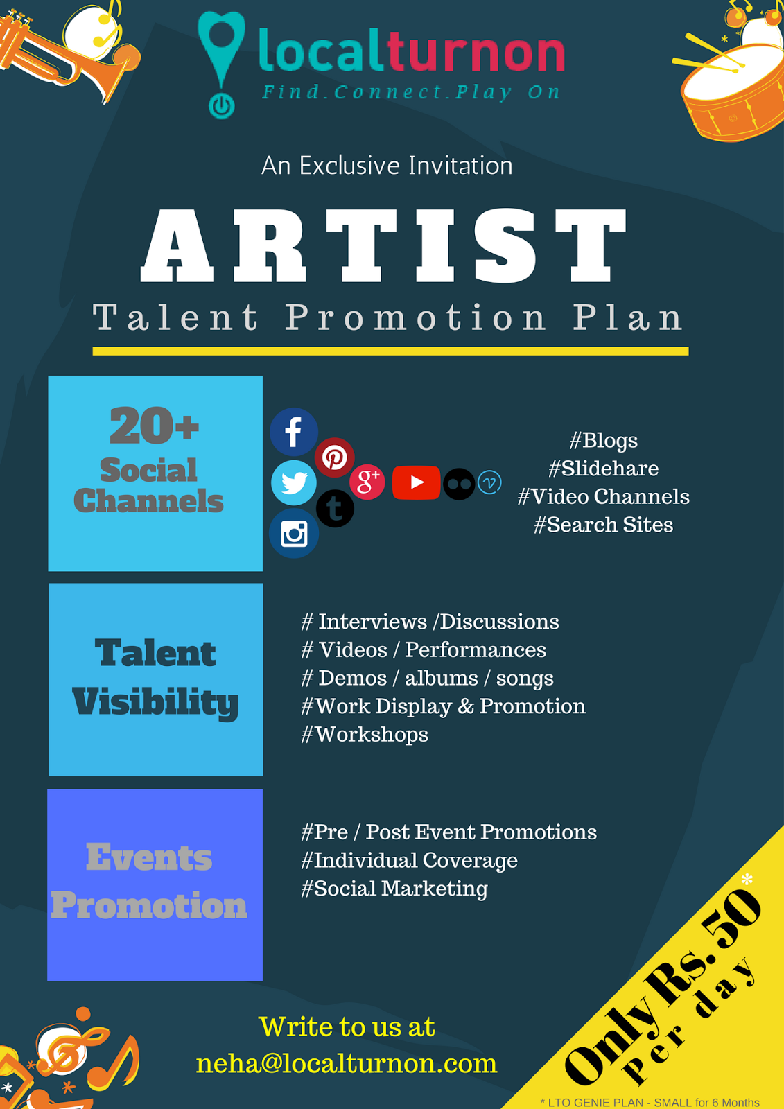 Localturnon launches Artist Promotion Plans starting at Just Rs 50 per day