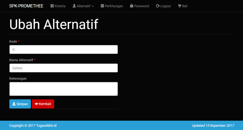 sebaris koding Minggu, 15 November 2020 edit Tags: SPK