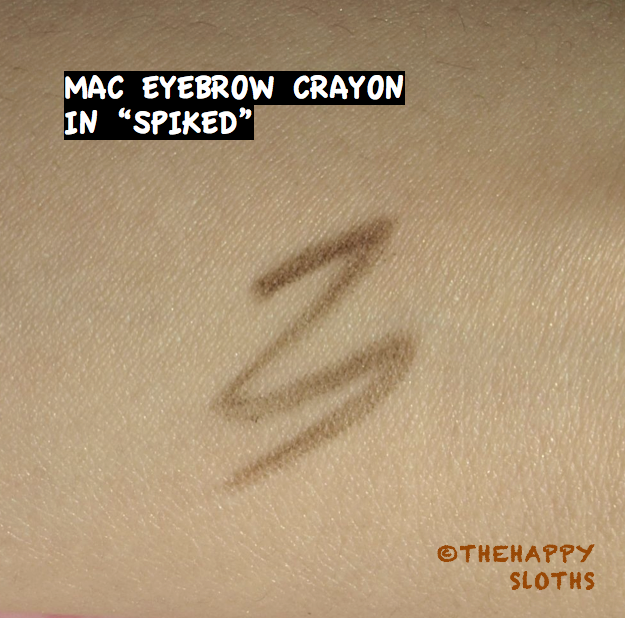 MAC Eyebrow Crayon in "Spiked": Review and Swatches | The Happy Sloths ...