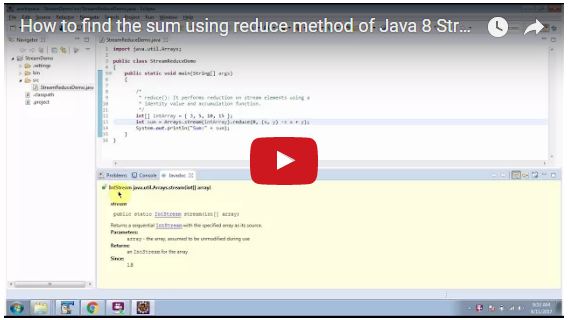 JAVA EE: How to find the sum using reduce method of Java 8 Stream ...