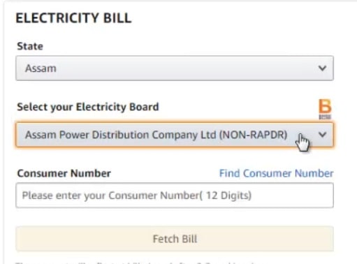 How to pay electricity bill using amazon pay balance?