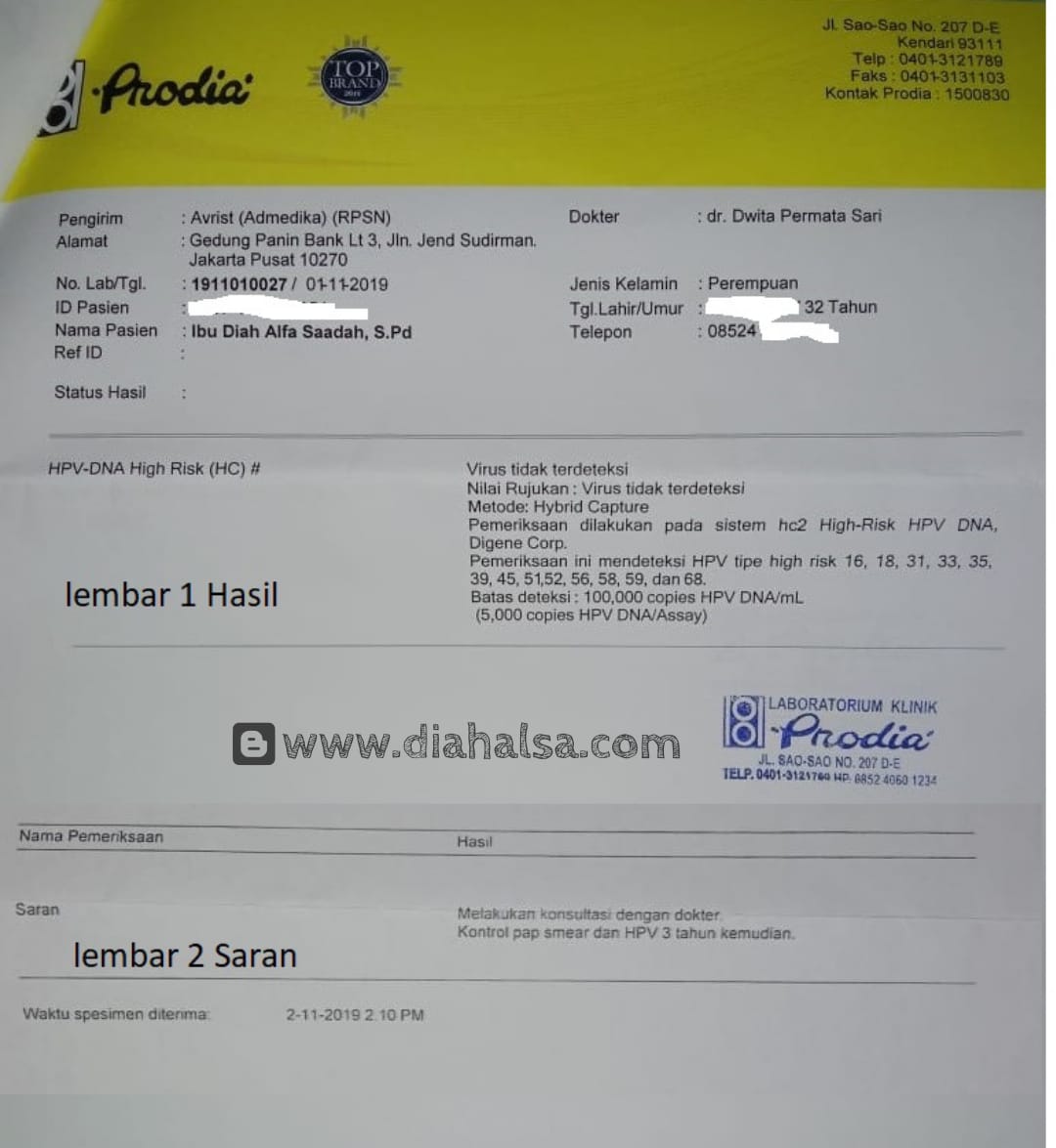 Pengalaman Pertama Pap Smear - Diah Alsa - Lifestyla Blogger Kendari