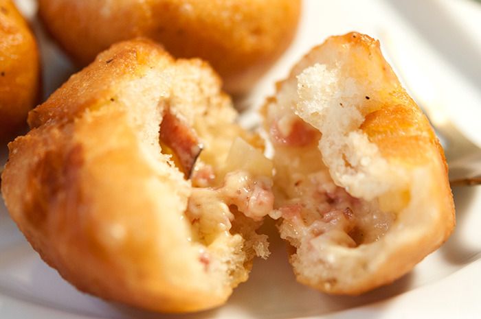 Things wot I Made Then Ate: Ham and cheese doughnuts