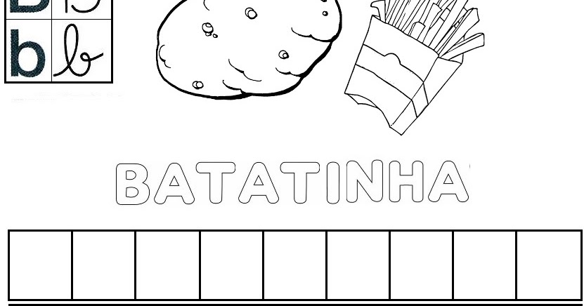 Meu Cantinho Preferido: Quadrinha "Batatinha quando nasce"