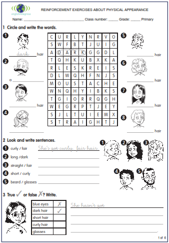 REINFORCEMENTE EXERCISES 4TH GRADE - UNIT 2 | ENGLISH LANGUAGE ...