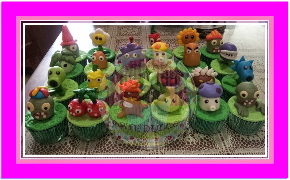 ARTE DULCE: MESA DE DULCES PLANTAS VS ZOMBIES