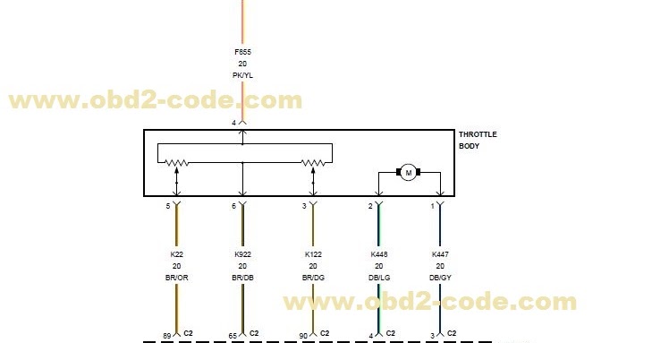 P0222 Throttle Position Sensor 2 Circuit Low - Obd2-code