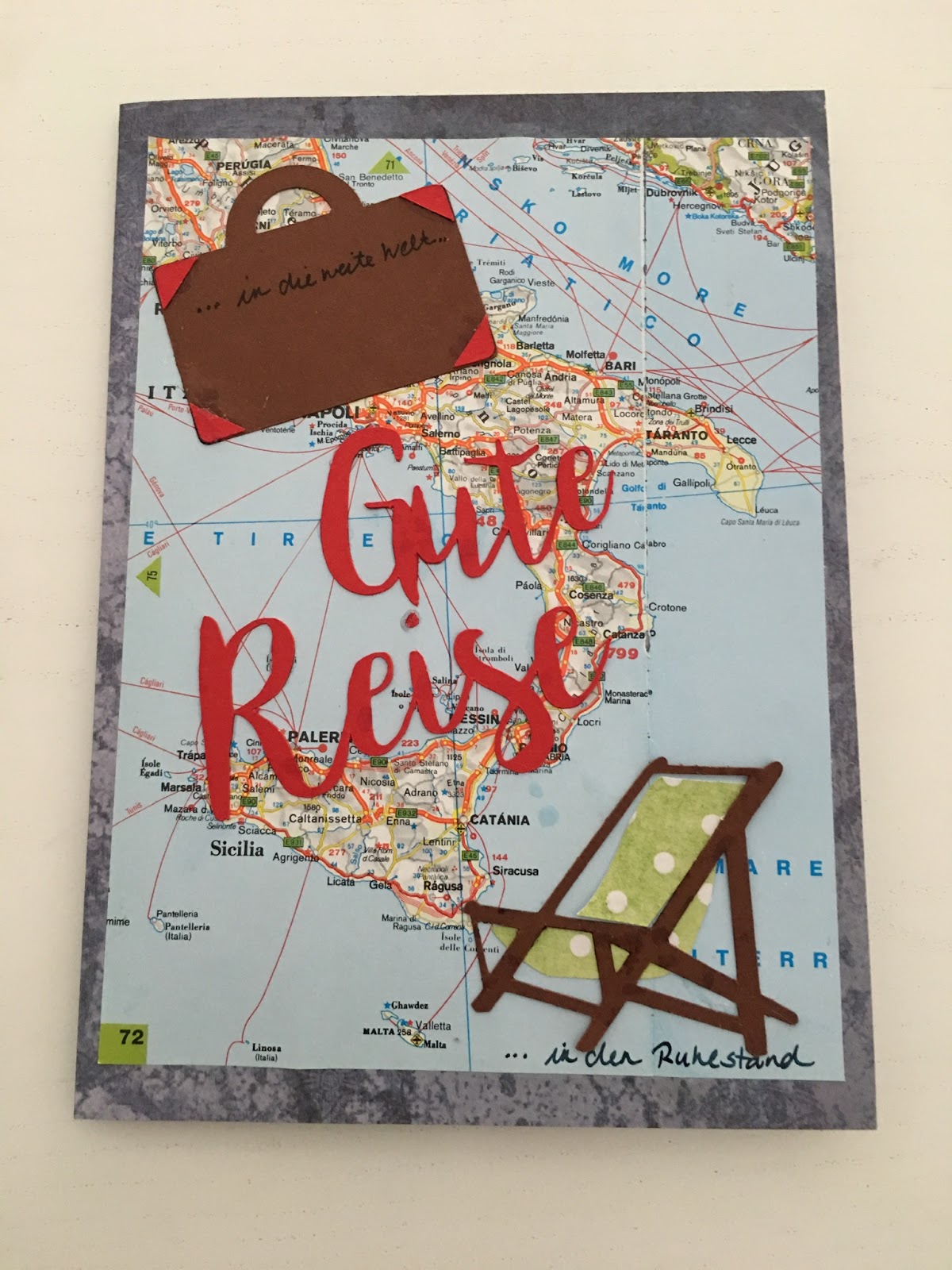 KreativTine: Karte für meinen Chef - Abschied in Ruhestand