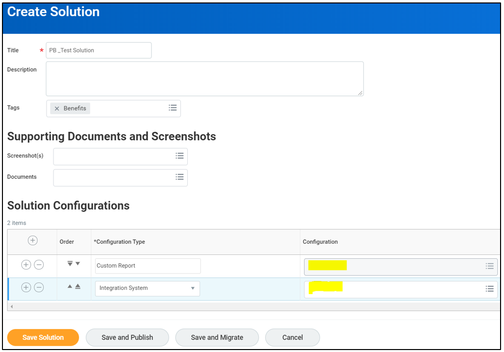 Workday Finance: Solution - Migration tool