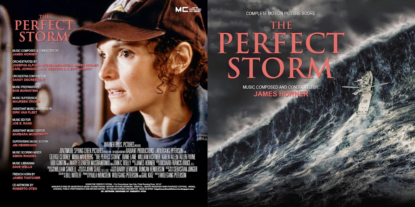 Soundtrack List Covers: The Perfect Storm Complete (James Horner)