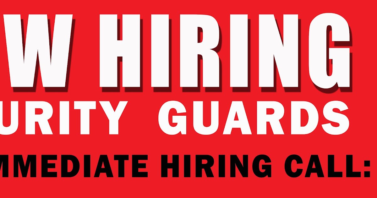 Security Guard Company Los Angeles : NOW HIRING Security Guards in Los ...