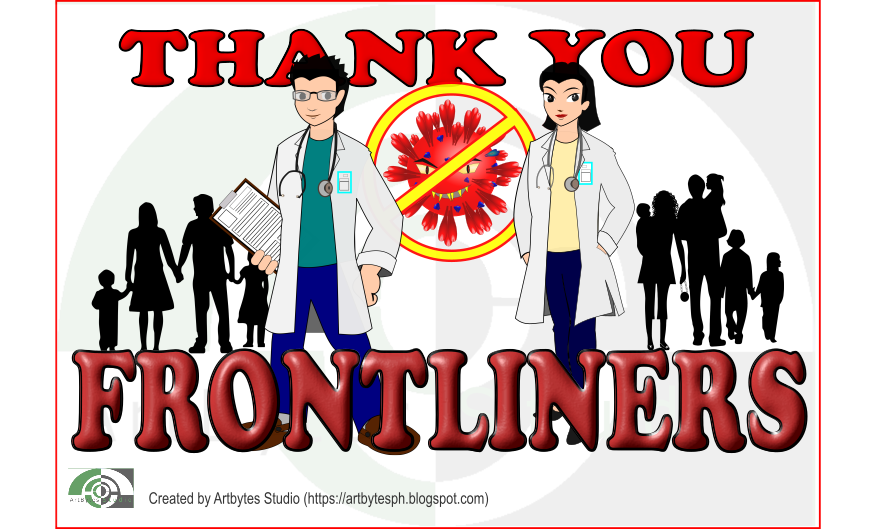 Thank Your Frontliners - Clipart