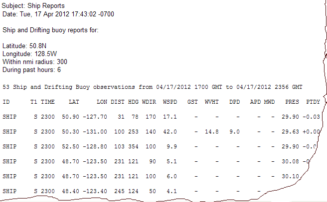David Burch Navigation Blog: How to learn the present winds offshore ...