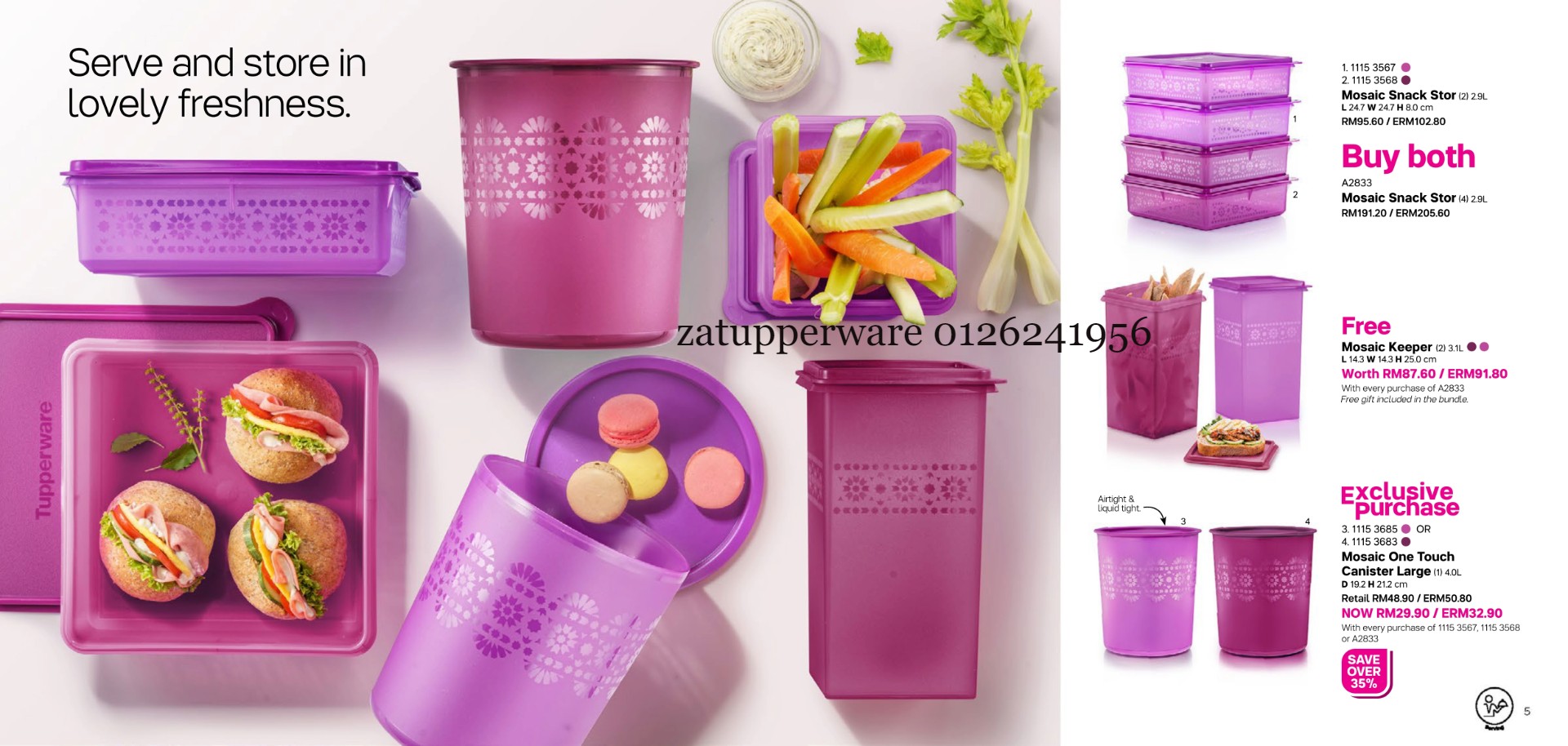 Za Tupperware Malaysia : Catalog 1st October - 31st October 2020