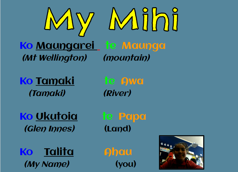 Talita : My Mihi