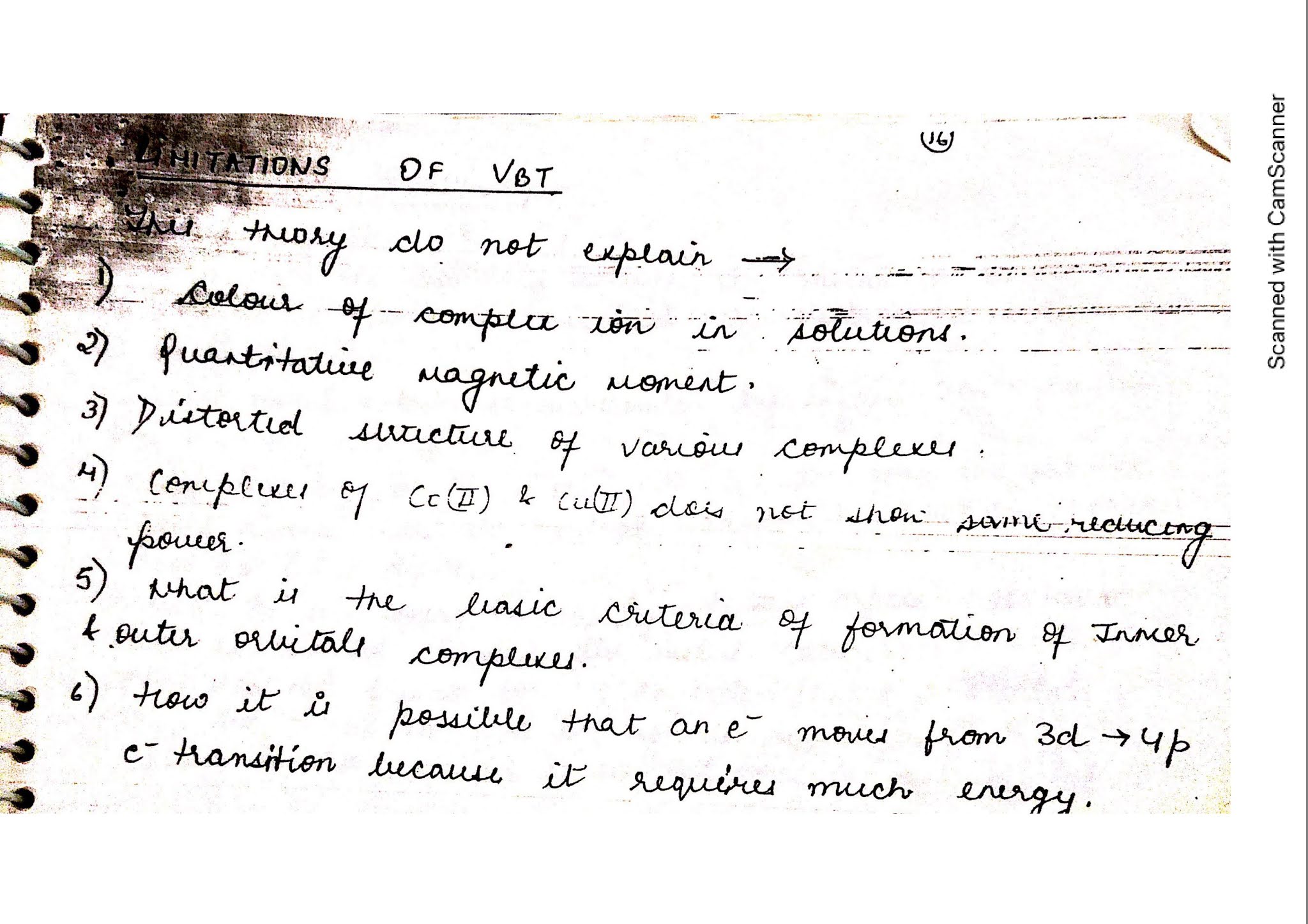 Chemistry Chapter 9 - Coordination Compounds Class 12 Handwritten Notes ...