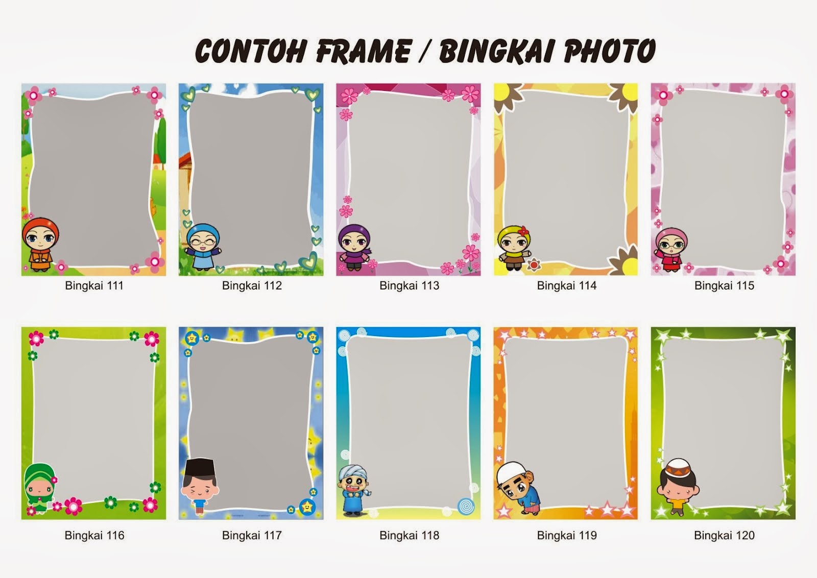 Koleksi Bingkai untuk Foto buat Usaha Studio Foto Mini