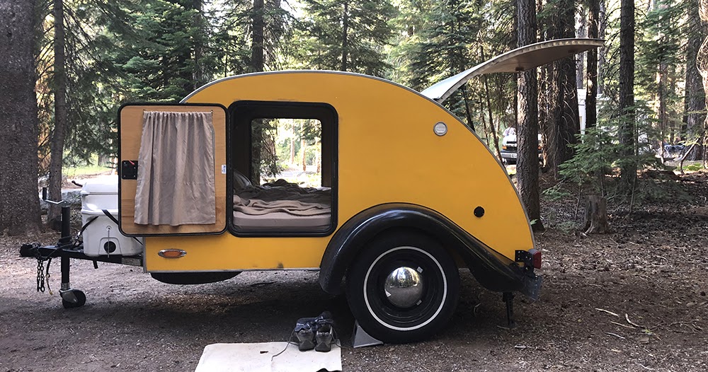Tiny Yellow Teardrop: Escaping the Heat: Teardrop Trip to the Mountains