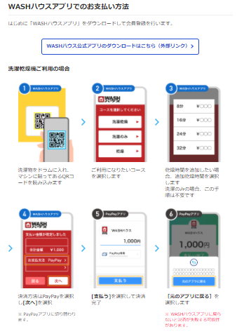 PayPay-WASHハウスでPayPayジャンボ抽選が当たる