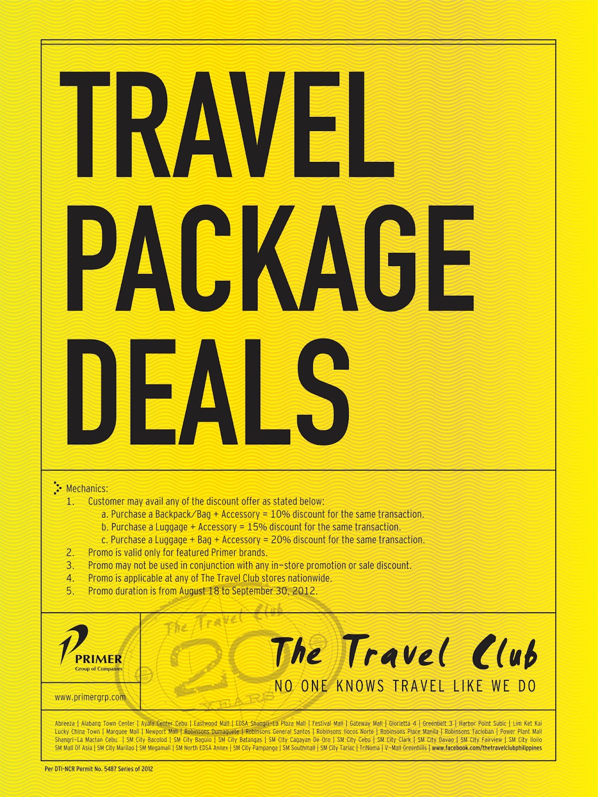 Experience a travel package deal via The Travel Club ~ Promos & Event PH