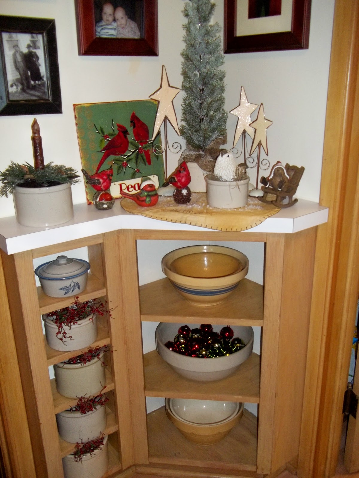 New Kitchen Corner Display - Organized Clutter