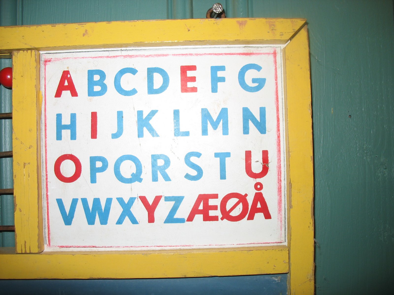 Norwegian Alphabet Letters