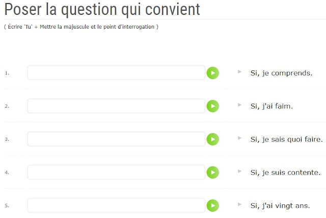 Le blog de FLE de madame Lourido: Comment poser des questions