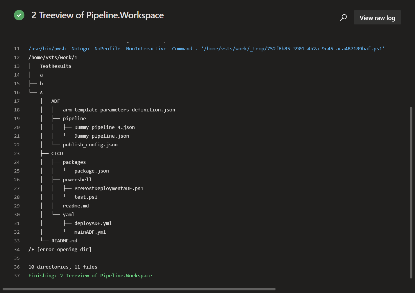 Microsoft BI Tools: DevOps Snack: Get Treeview of files on agent