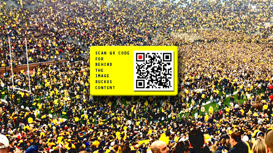 QR Codes Anywhere: Inside Michgan Stadium with a QR Code