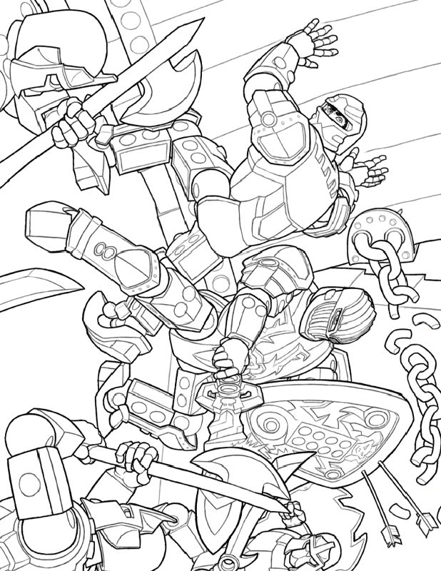 Kids Page: - Lego Knights Coloring Pages