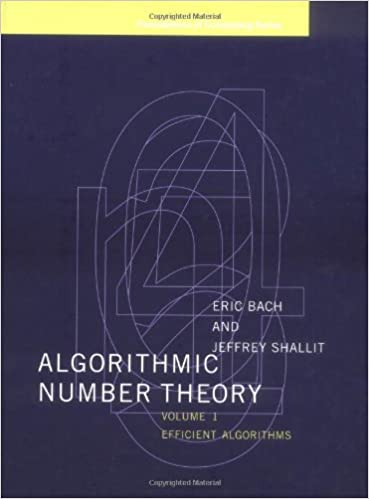 Algorithmic number theory vol. 1 Efficient algorithms | La Plus Grande ...