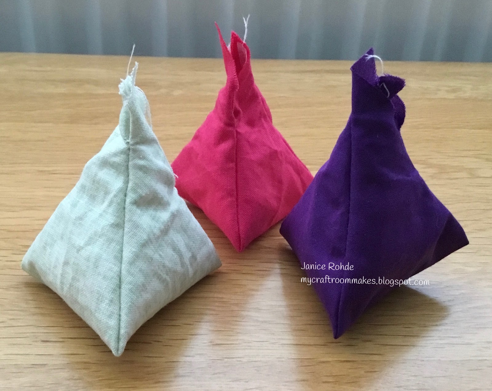 My Craft Room Makes: Sewing Pattern Pyramid Weights