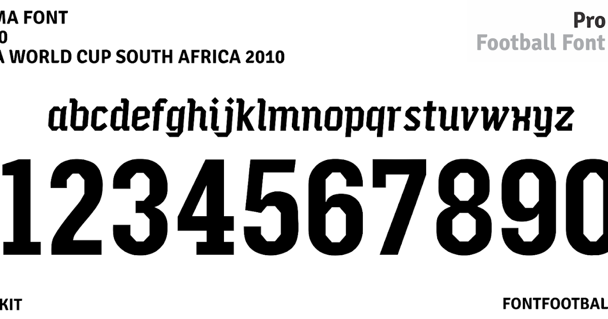 Puma World Cup 2010 Font