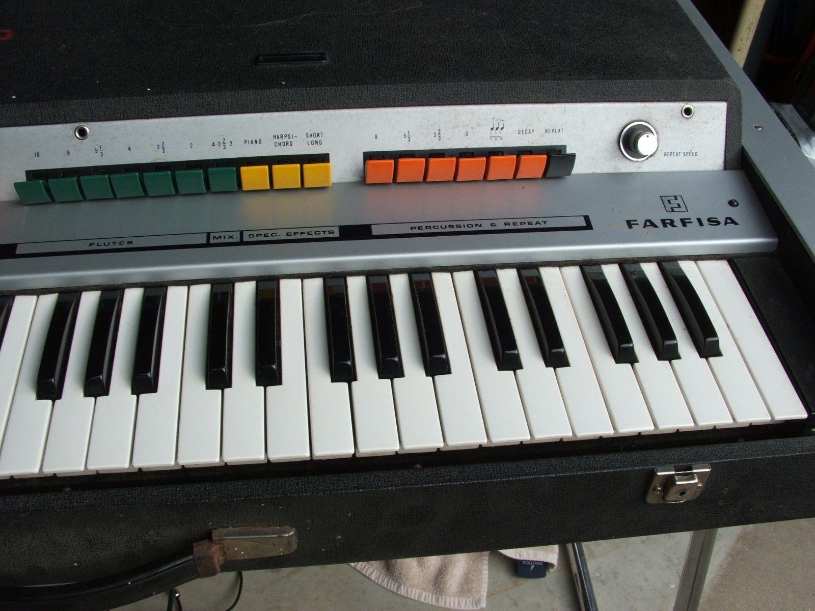 MATRIXSYNTH: The SYNTHE SLALOM! - 1973 Farfisa Model VIP-345 SN 6232