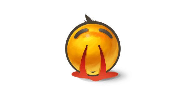 Nose Bleed Emoticon | Symbols & Emoticons
