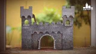scrap wood city: How to make a wooden toy castle