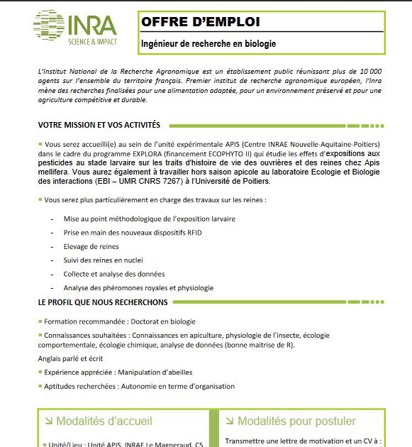 Après un M2 étho, éco, and coe: OFFRE D’EMPLOI Après un M2 étho, éco, and coe: OFFRE D’EMPLOI