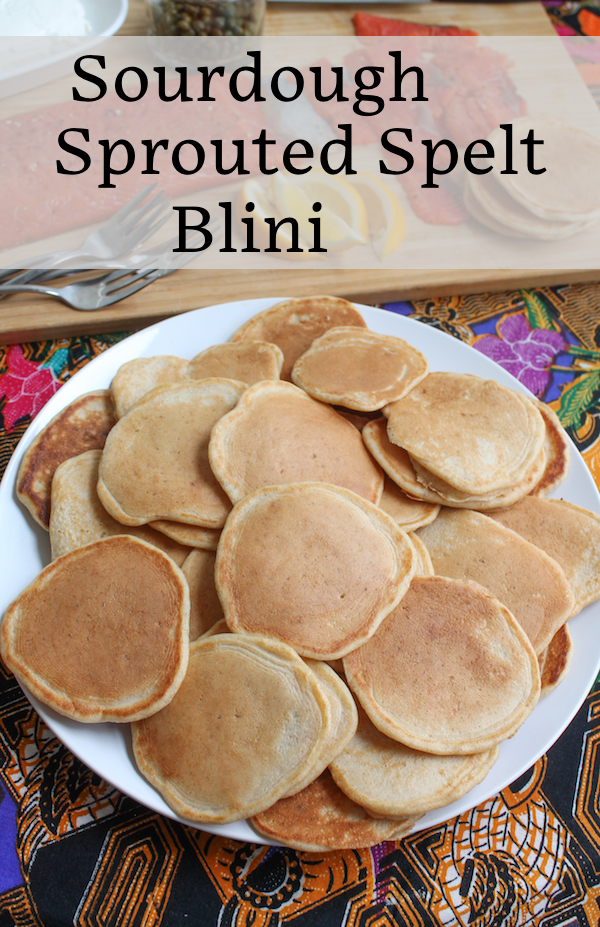 Food Lust People Love: Sourdough Sprouted Spelt Blini #BreadBakers