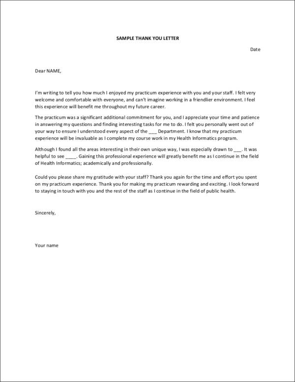 Thank You Letter To Manager ~ Thankyou Letter