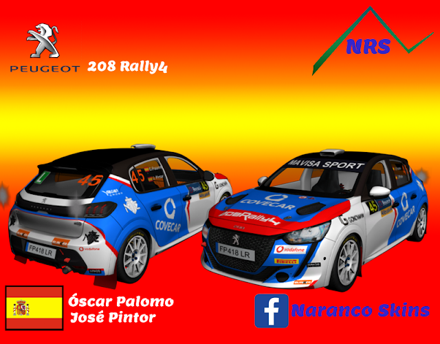 European Hill Climb : Skin RBR Óscar Palomo - José Pintor (Peugeot 208 ...