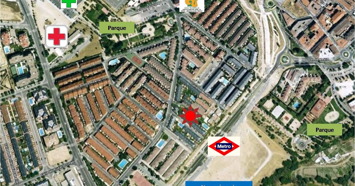 CASA ALQUILER BOADILLA DEL MONTE: UBICACION DE LA CASA