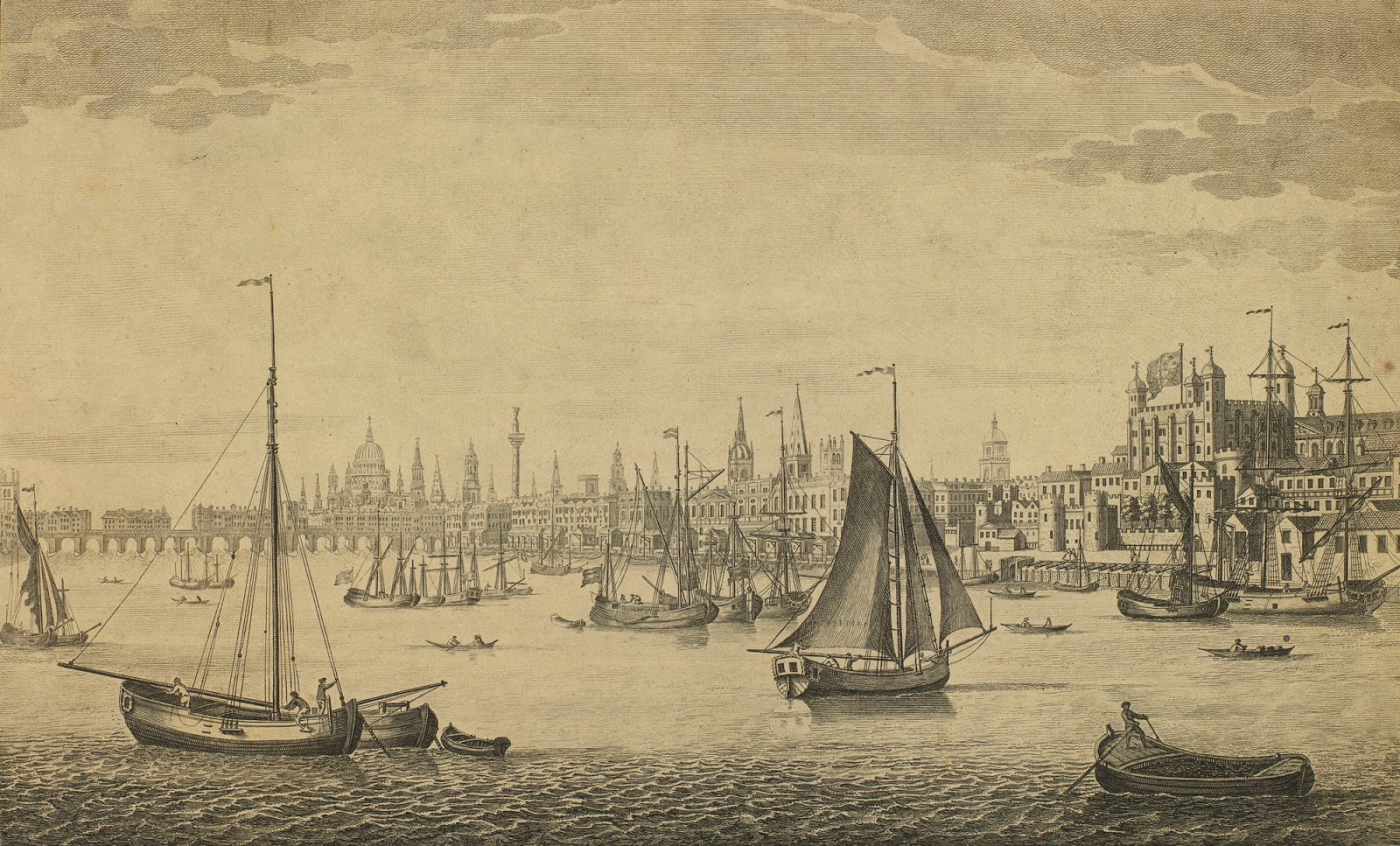 British Tars, 1740-1790: The South East Prospect of London from the ...