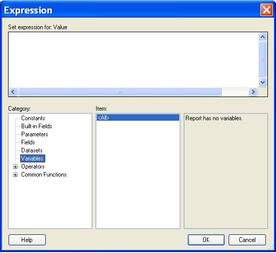 SSRS: Create Variables and Constants SSRS: Create Variables and Constants