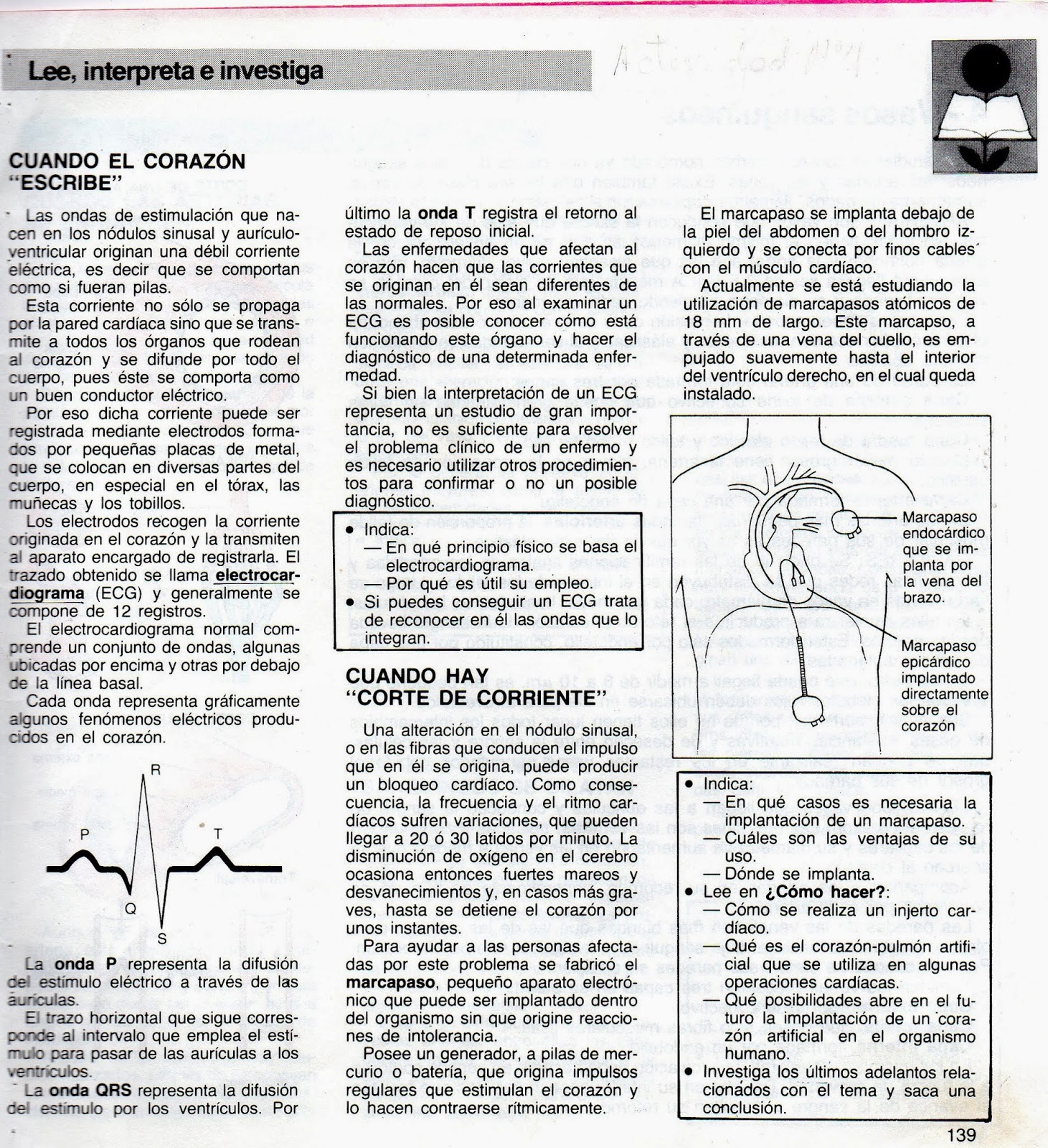 SISTEMA CIRCULATORIO: ACTIVIDAD N°4: AUTOMATISMO CARDÍACO