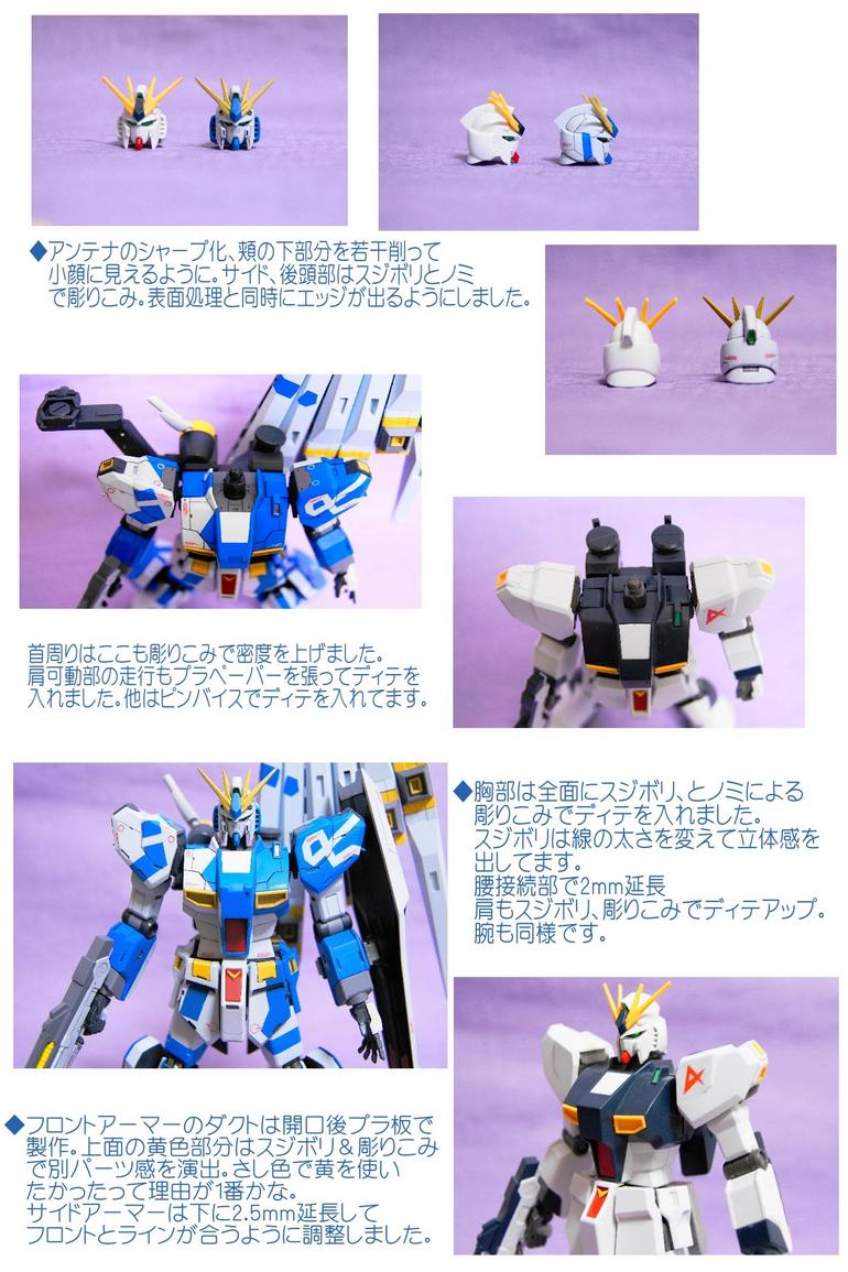 HGUC 1/144 nu Gundam Amuro Ray Custom - Customized Build