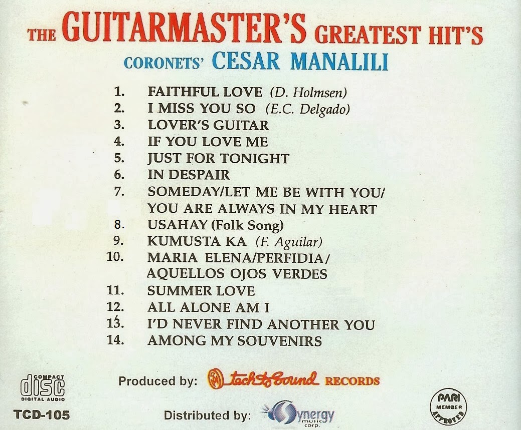 Luz Cámara Música - Sólo para Melómanos: Cesar Manalili - The GUITAR ...